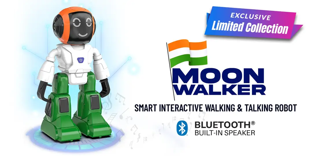 Moonwalker Walking and Talking Robot - In-Built Bluetooth Speaker, Clap ...