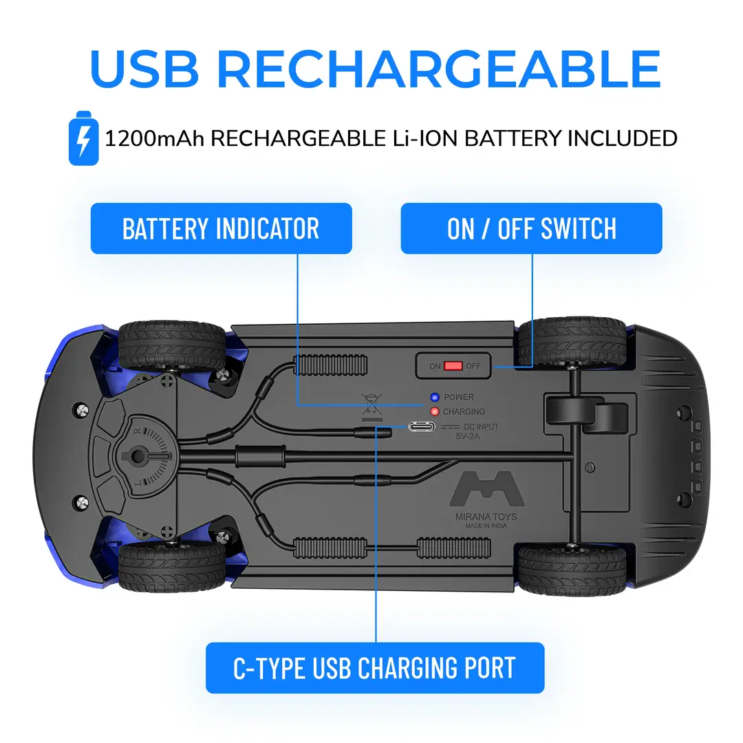 Tracer Gesture Controlled RC Car | USB Rechargeable Toy Car